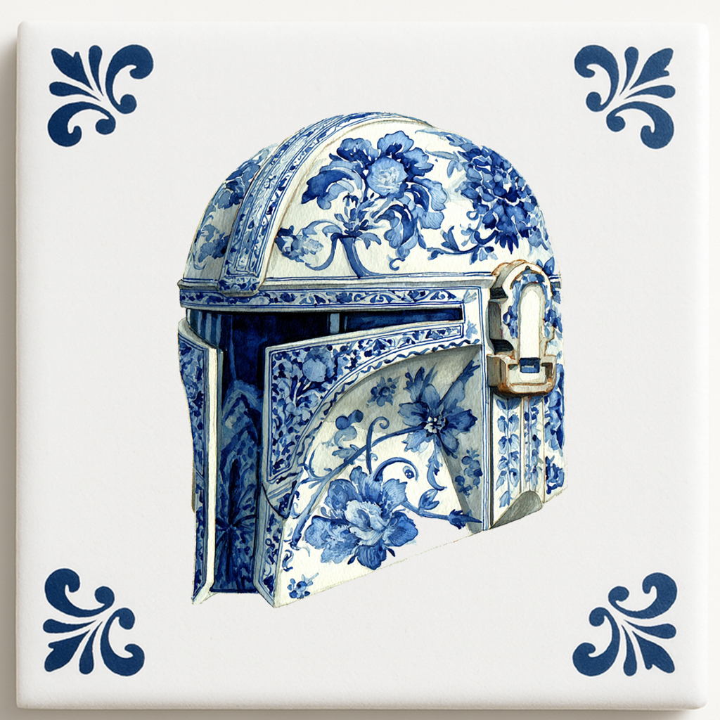 Mandolorian Star Wars – Amstel Art Tiles